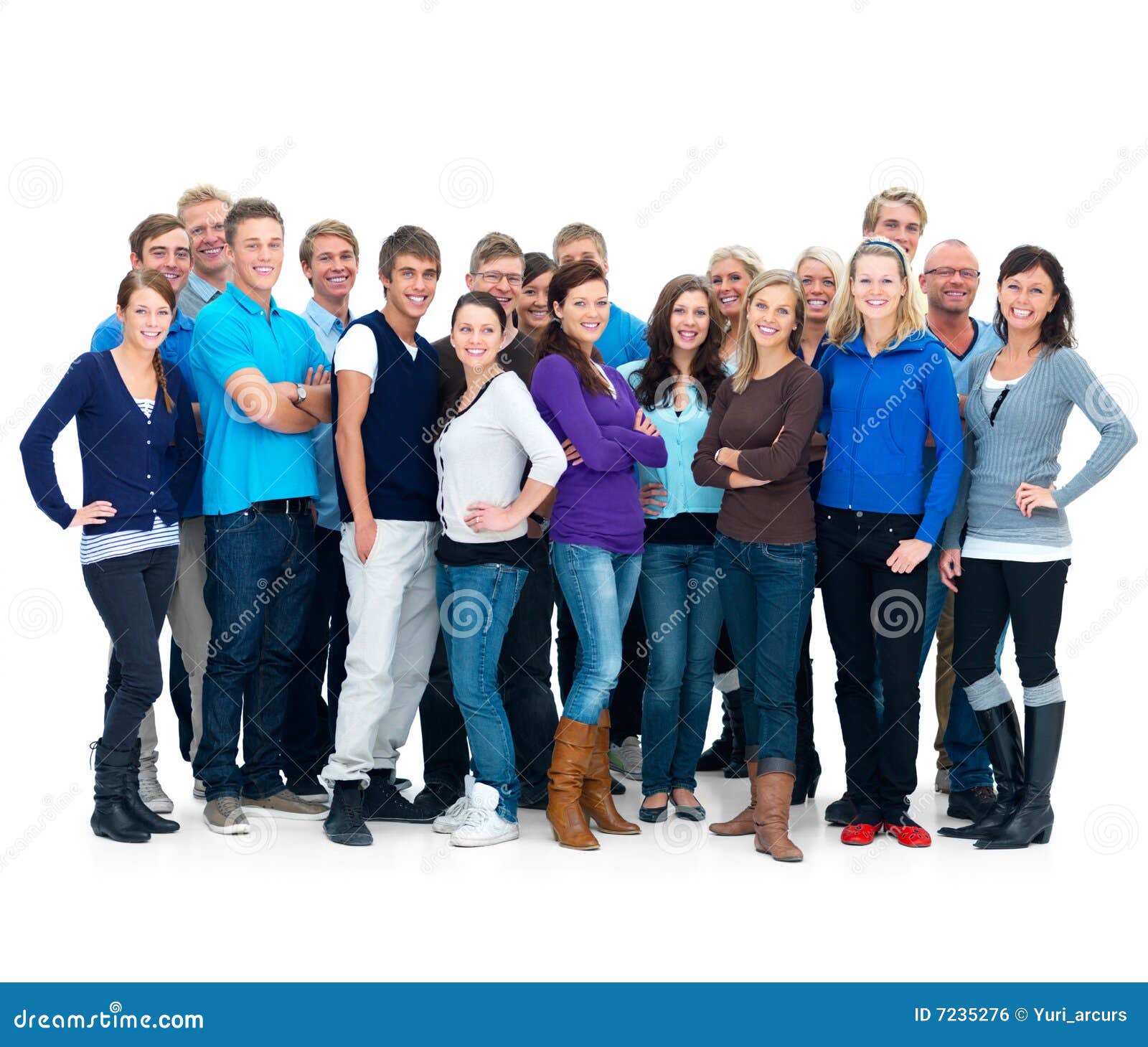 Supergroup - Many Different People Standing Stock Photo - Image of ...