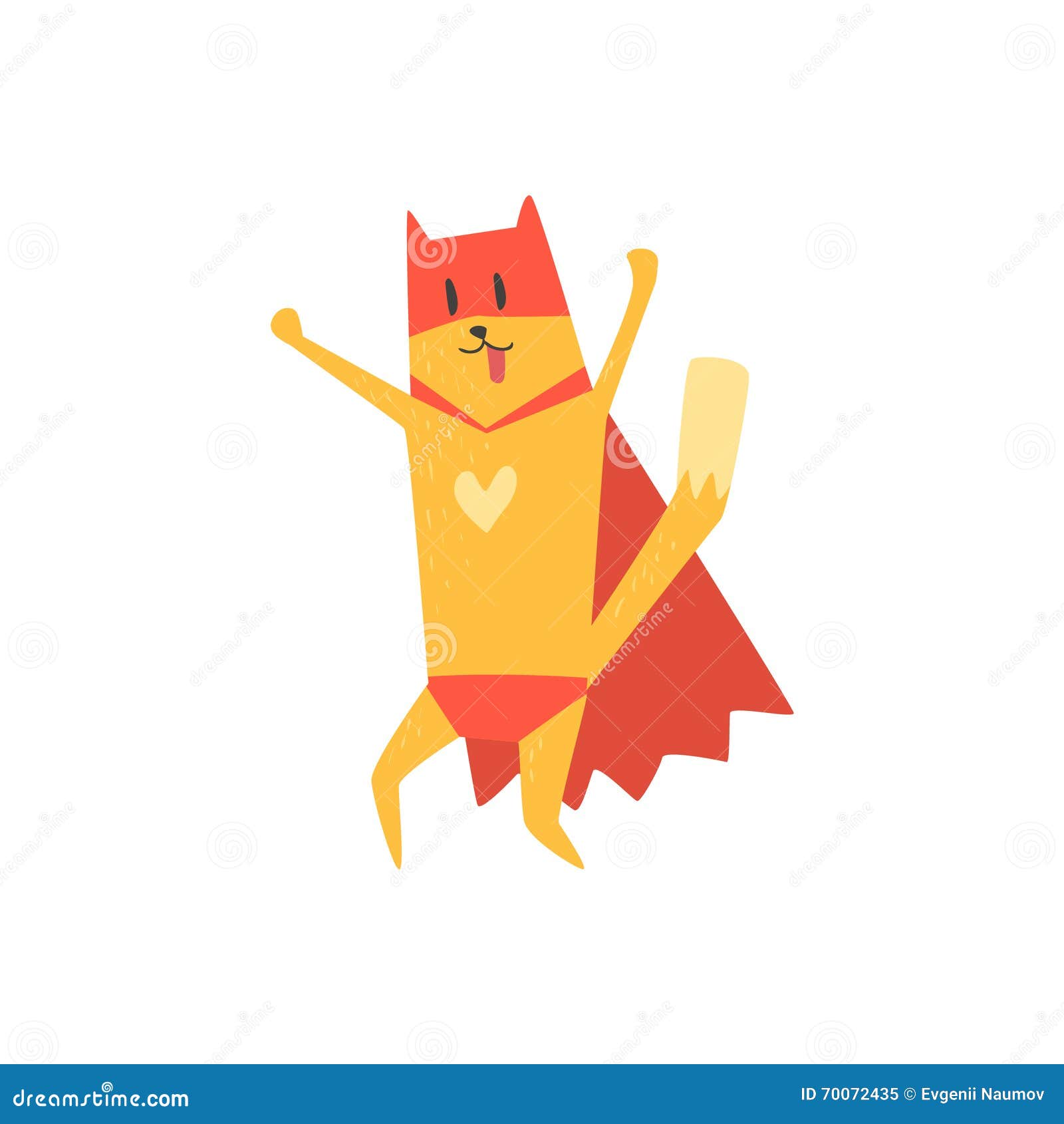 Superheld Cat Cheering vektor abbildung. Illustration von ursprünglich ...