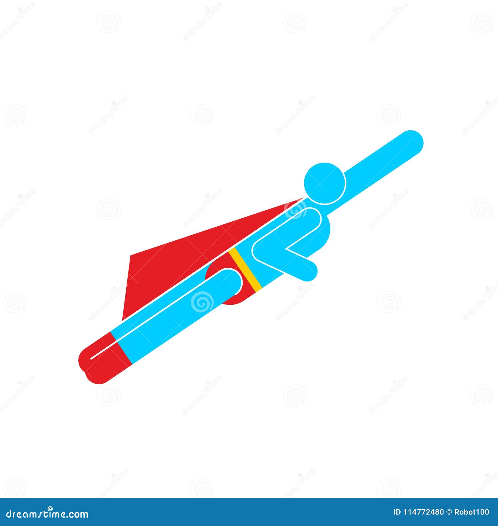 Superheld-Piktogramm E R GU Vektor Abbildung - Illustration von held ...