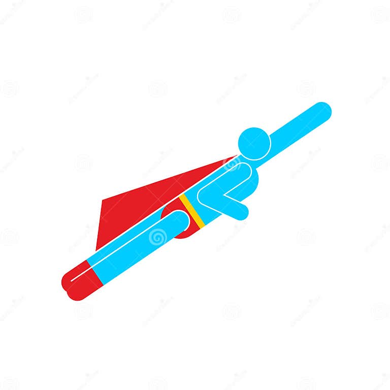 Superheld-Piktogramm E R GU Vektor Abbildung - Illustration von held ...