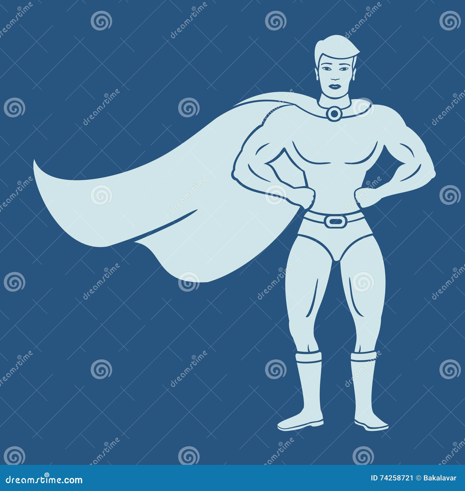 Superheld-Vektor-Illustration Vektor Abbildung - Illustration von held ...