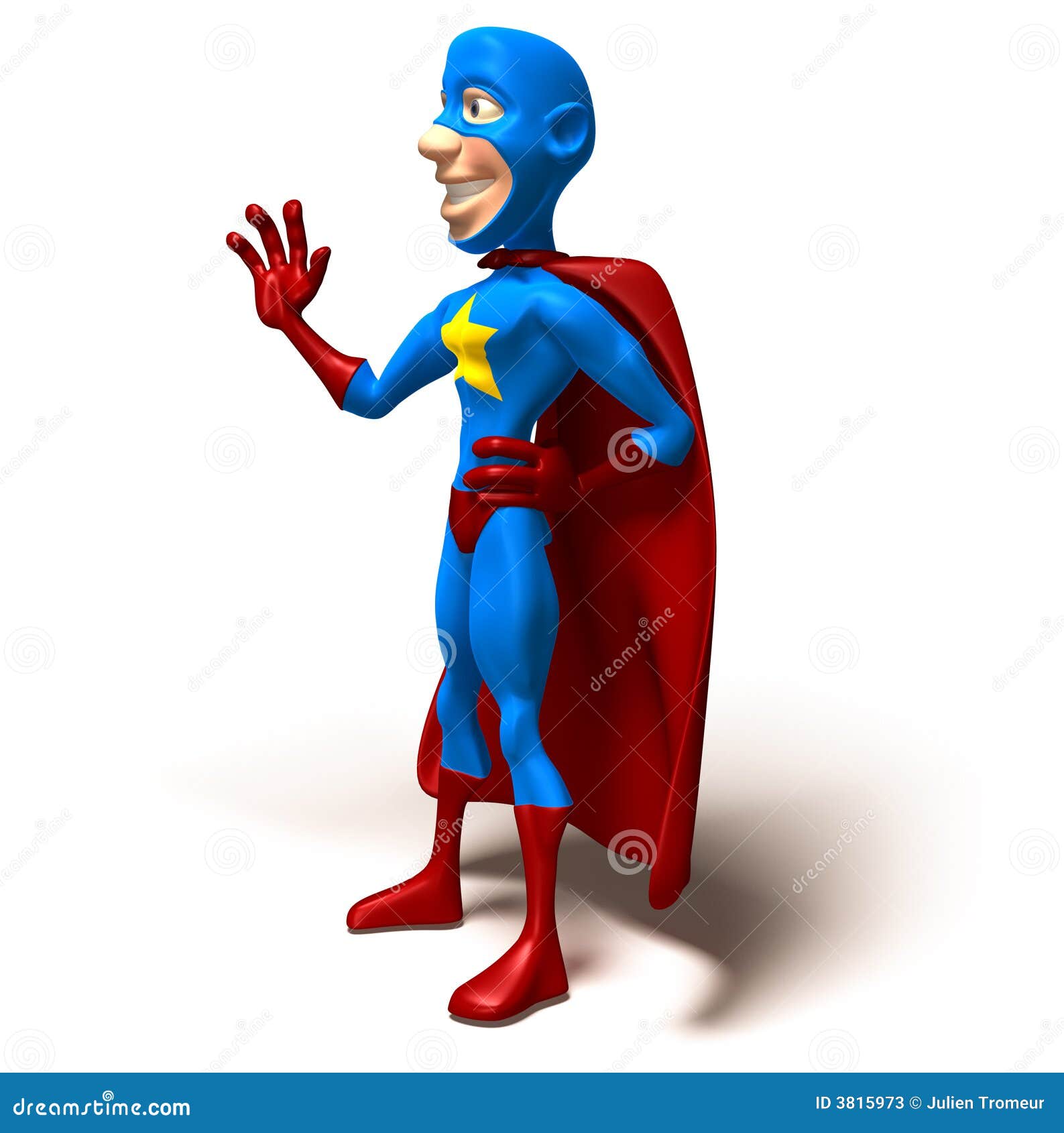 Superhero stock illustration. Illustration of glove, build - 3815973