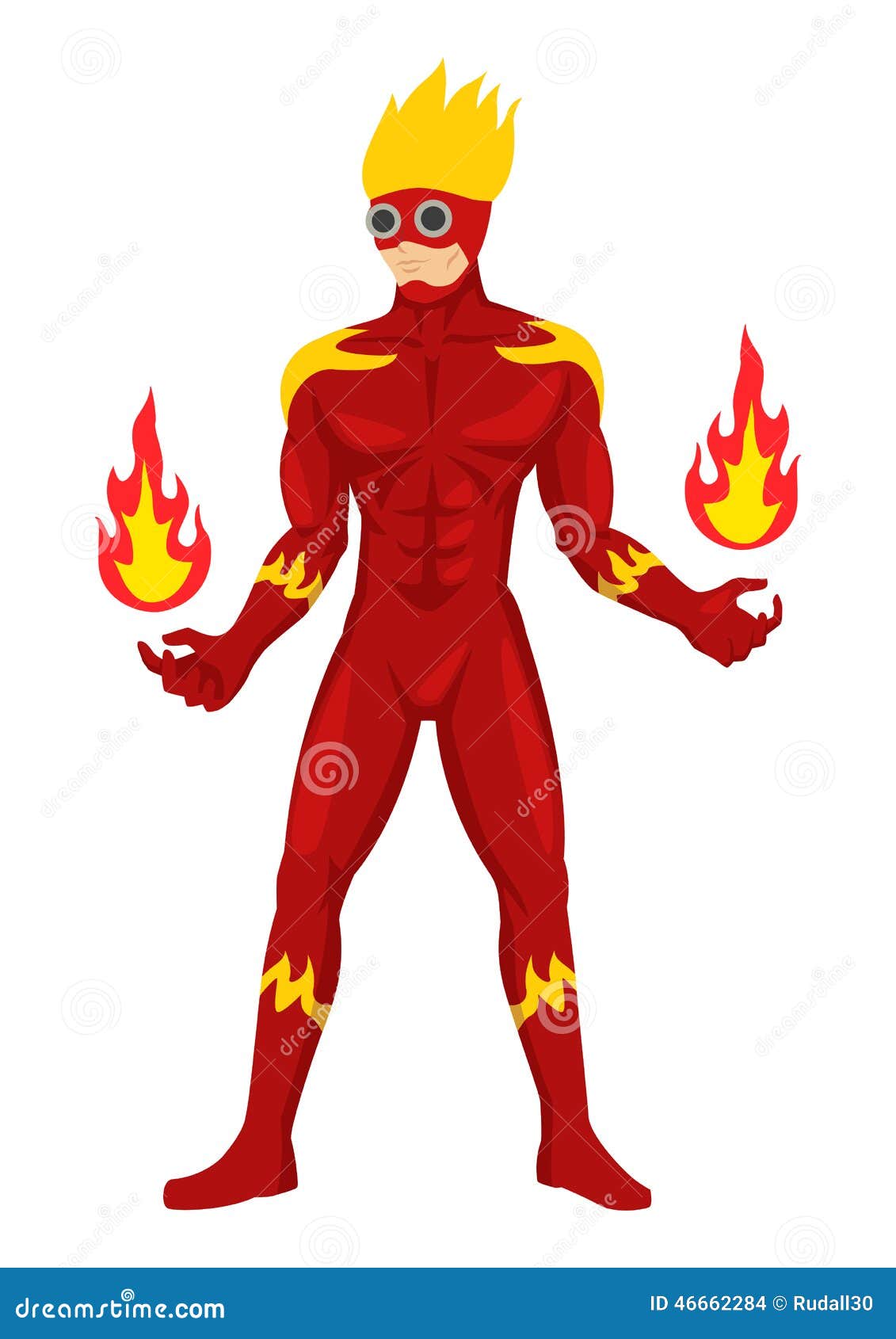 Superhero ilustração do vetor. Ilustração de postura - 46662284