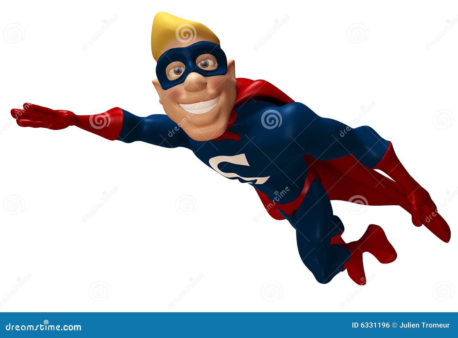 Superhero stock illustration. Illustration of smiling - 6331196