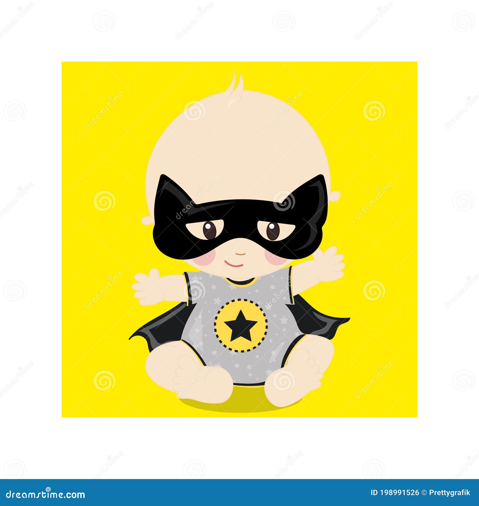 SuperHero Baby batman 02 stock vector. Illustration of superhero ...