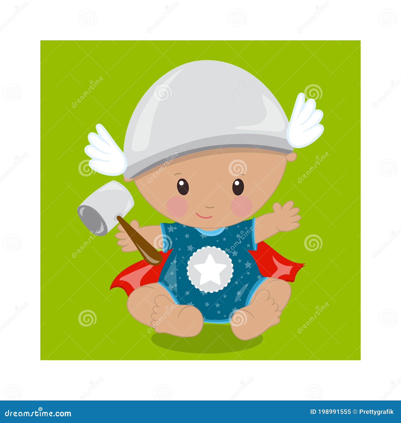 Superhero Baby Tor 09 stock vector. Illustration of baby - 198991555