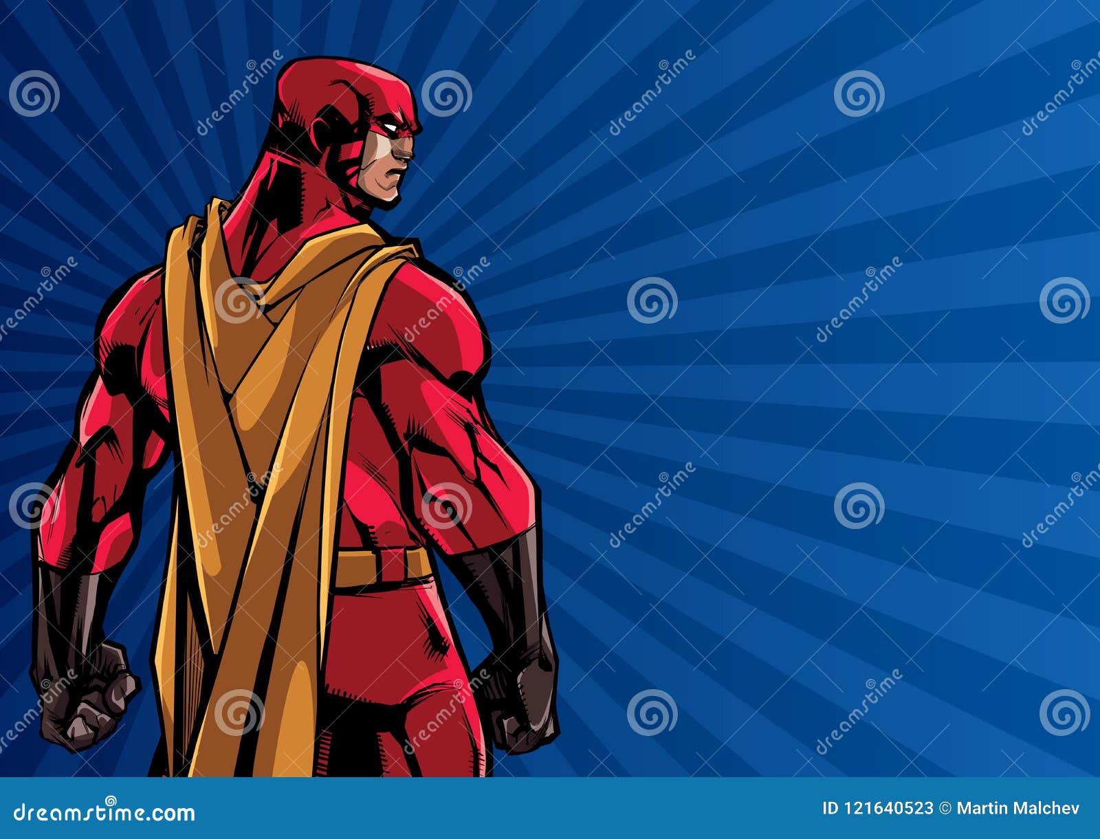 Superhero Back Ray Light Background Stock Vector - Illustration of ...