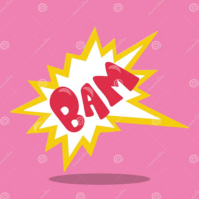 Superhero BAM 10 stock vector. Illustration of vector - 198991559