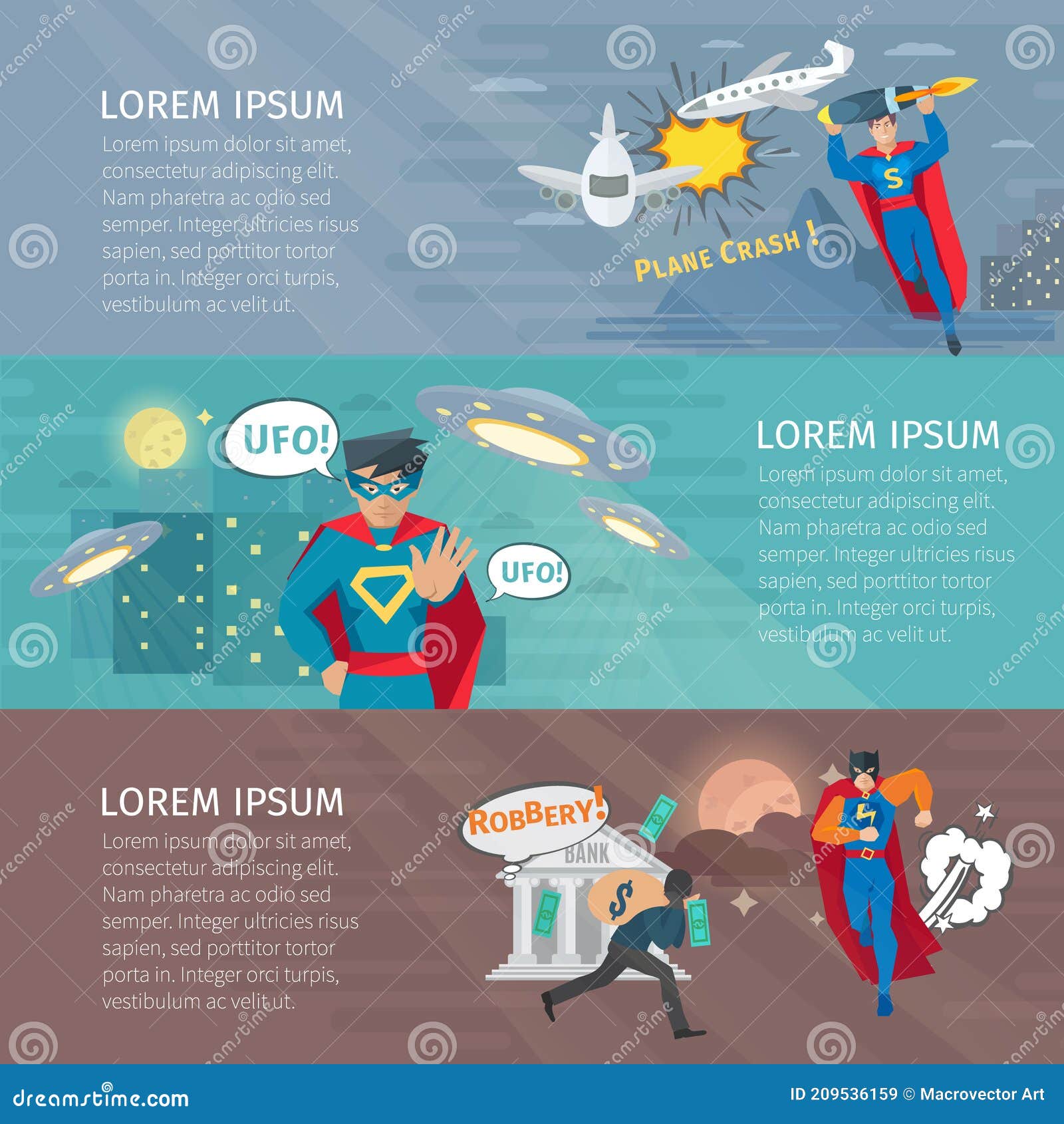 Superhero Banners Set Superhero Banners Logo Royalty-Free Stock Photo ...