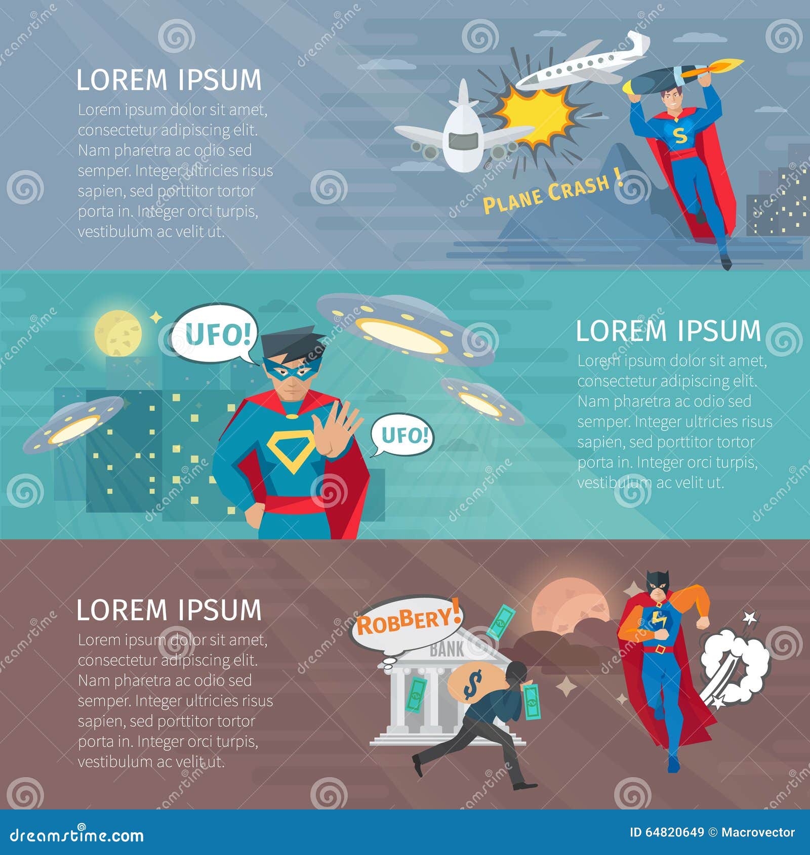 Superhero Banners Set Superhero Banners Logo Royalty-Free Stock Photo ...