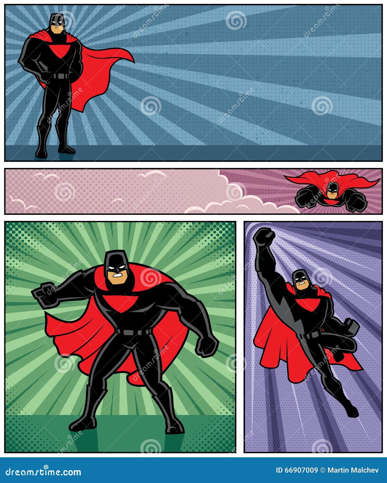 Superhero Banners 4 stock vector. Illustration of element - 66907009