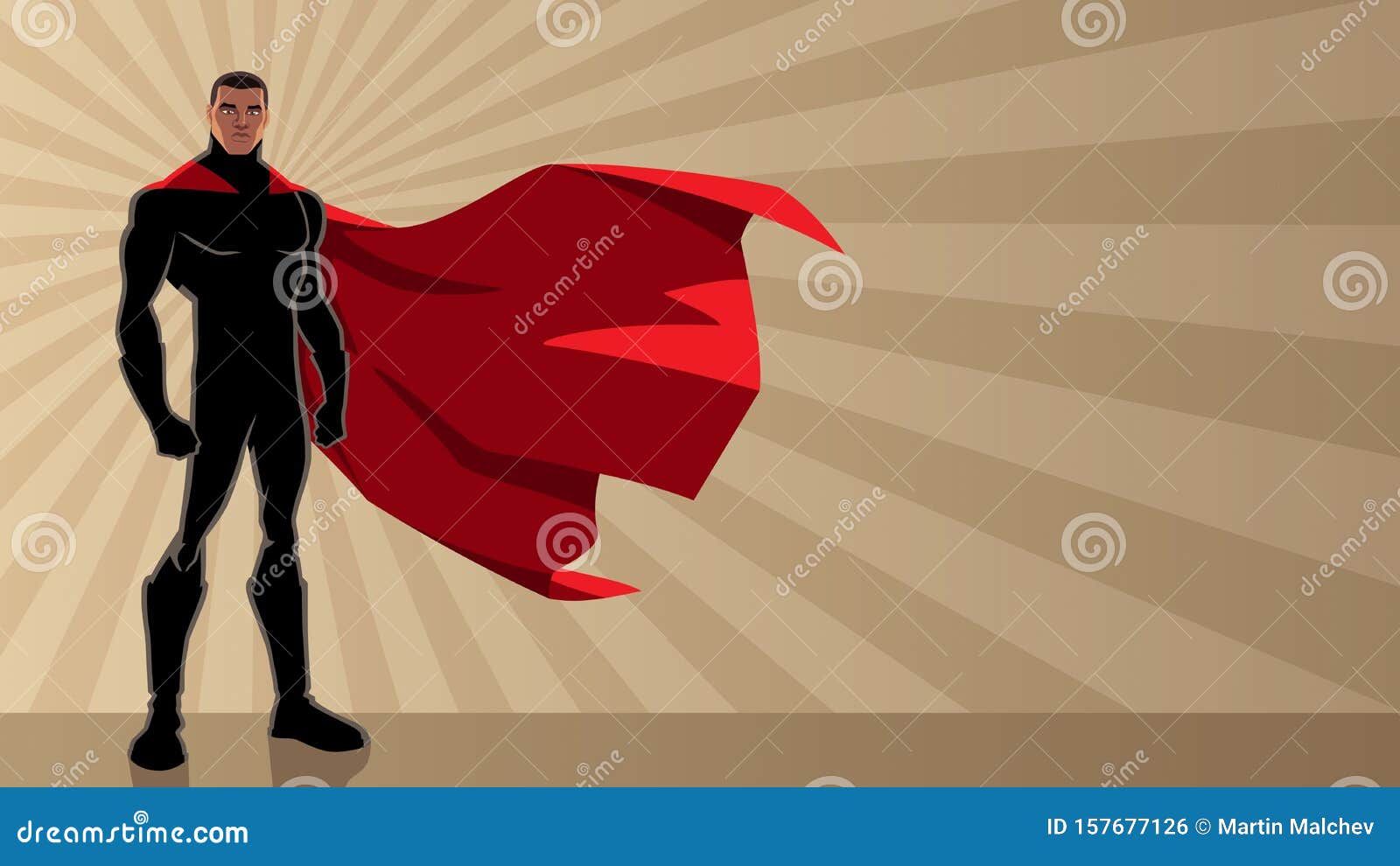 Superhero Black Ray Light stock vector. Illustration of abstract ...