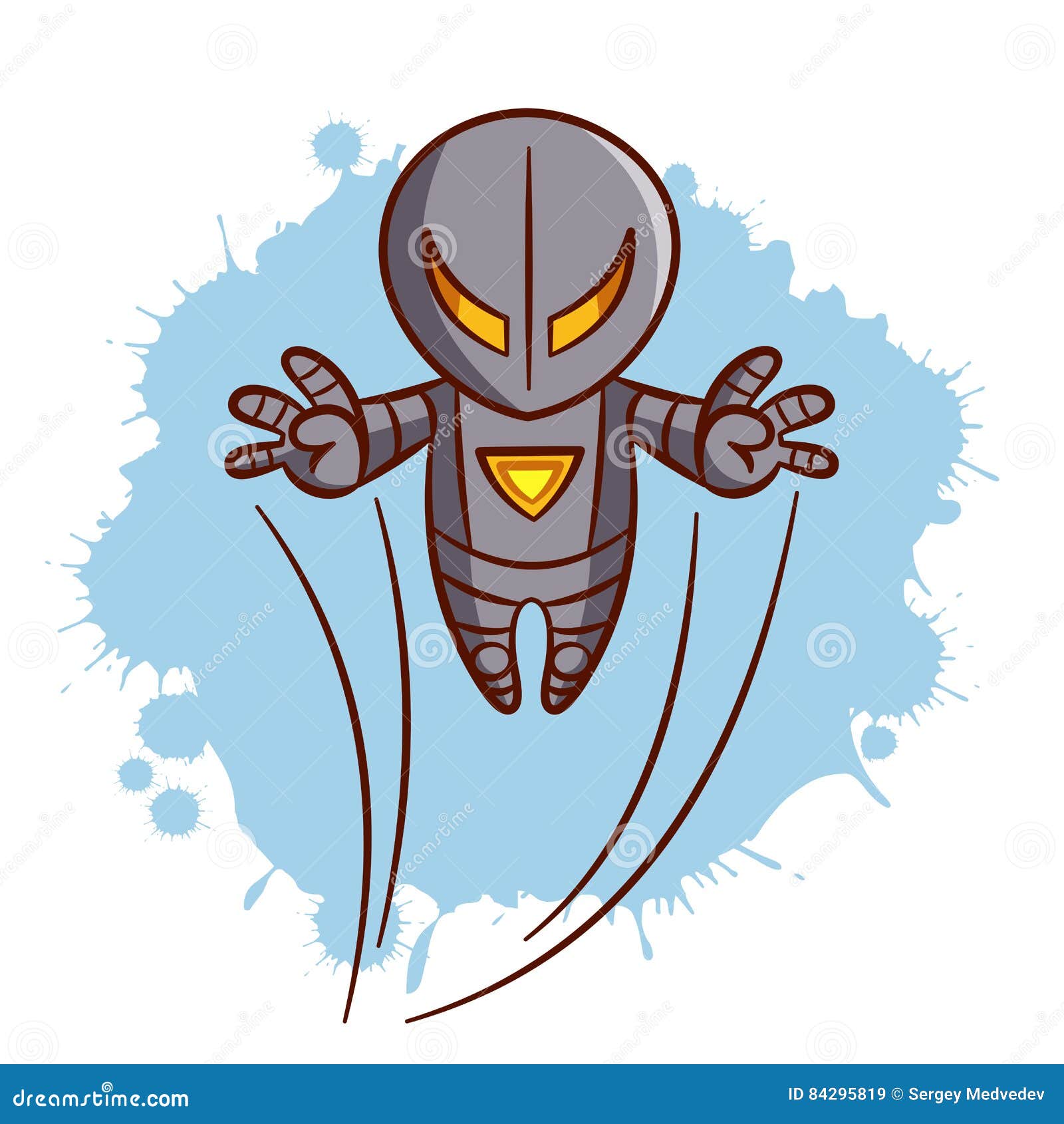 Superhero Iron Mantle Comic Book Vector | CartoonDealer.com #70659160
