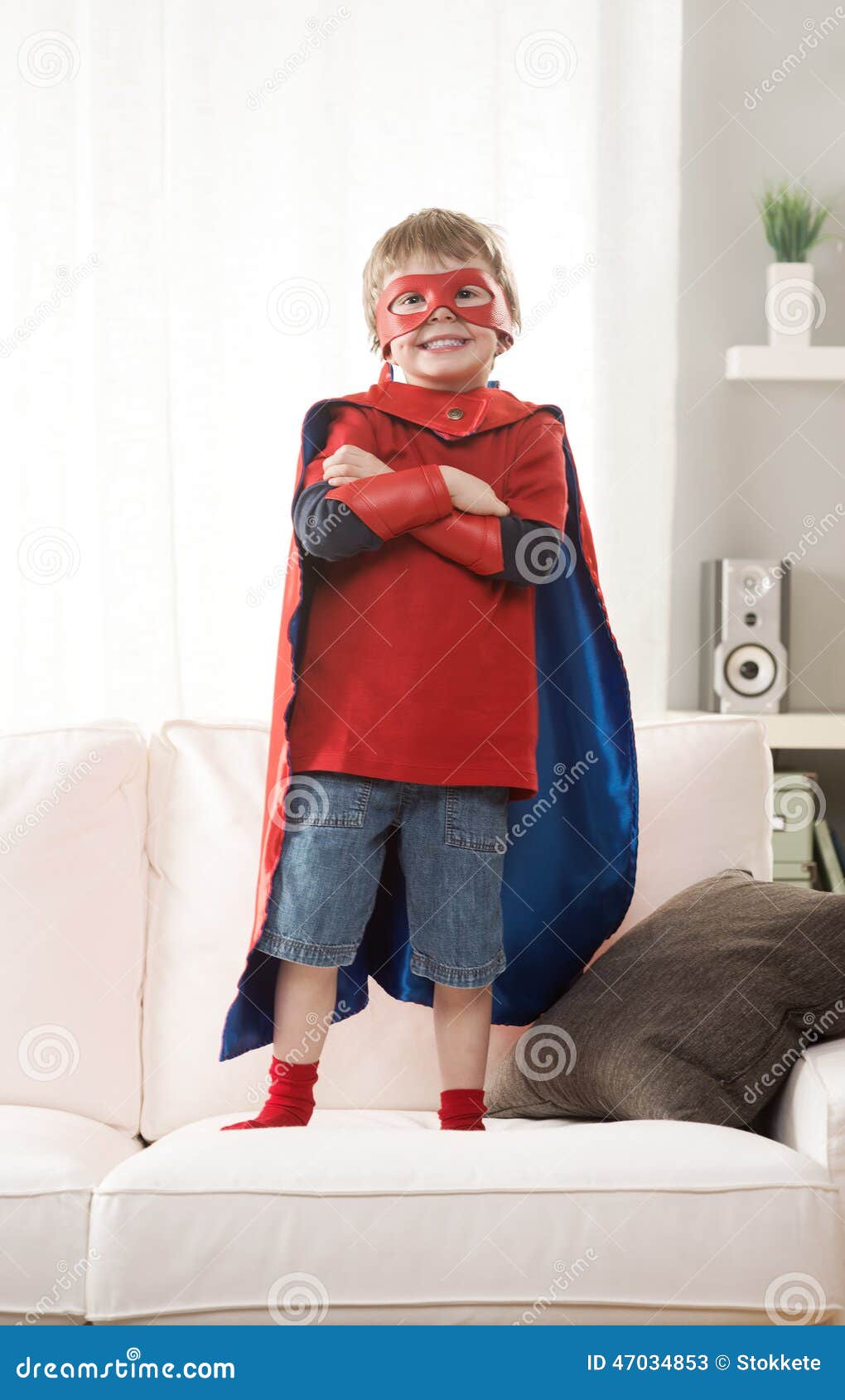 Superhero boy stock image. Image of adventure, little - 47034853