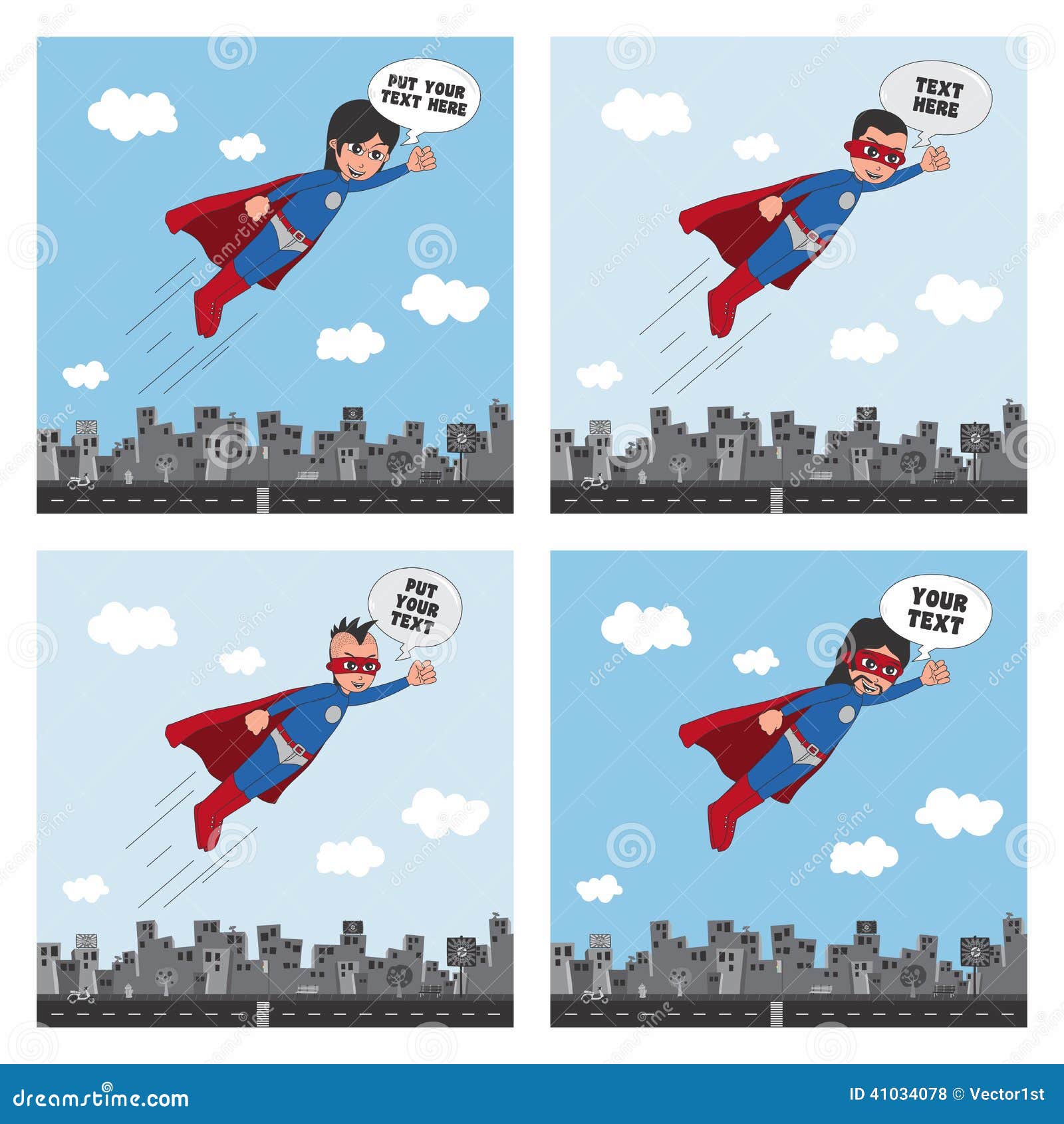 Superhero cartoon stock vector. Illustration of hero - 41034078
