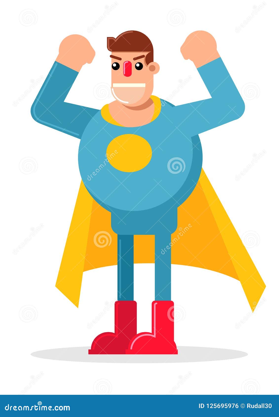 Superhero cartoon figure stock vector. Illustration of icon - 125695976
