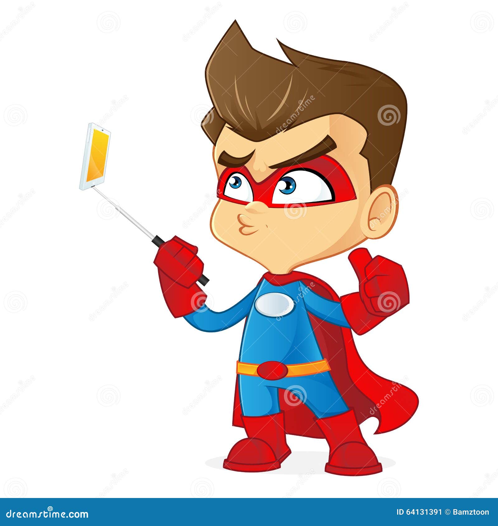 Superhero Taking Off Shirt Vector Illustration | CartoonDealer.com #6139652