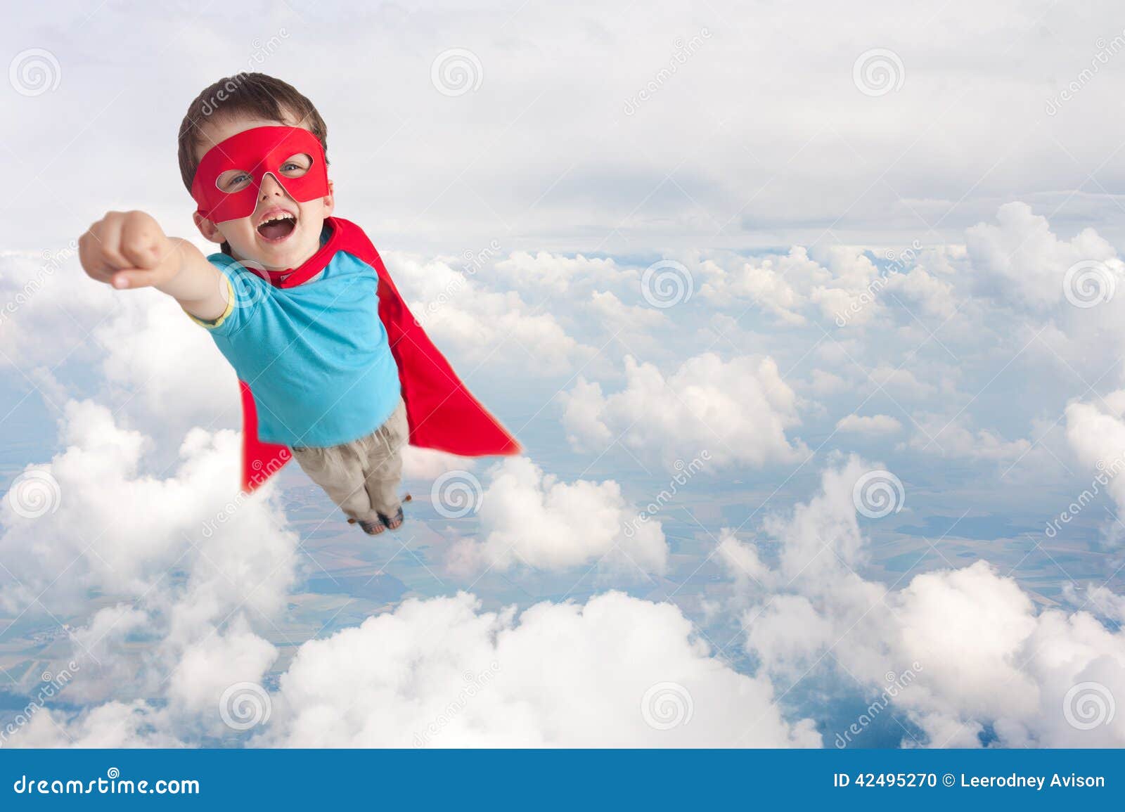 Superhero Kid Flying