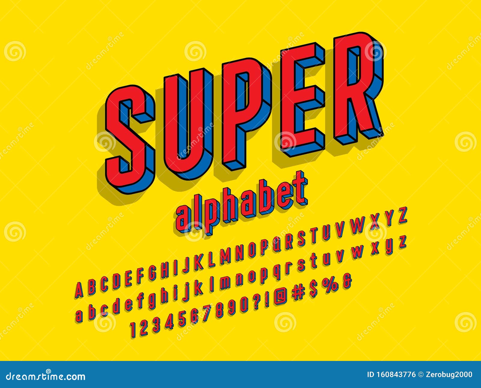 Comic font stock vector. Illustration of abstract, comical - 160843776