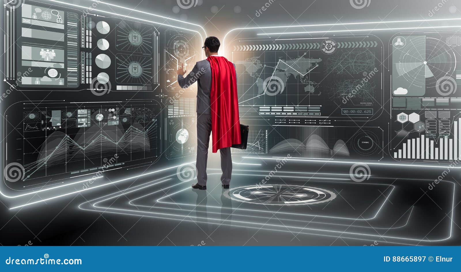 The Superhero in Data Management Concept Stock Image - Image of ...