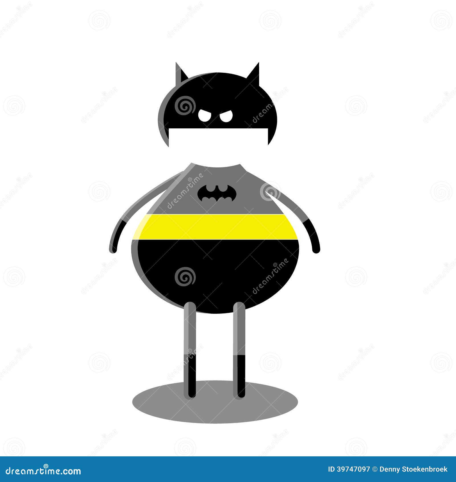 Grey Batman Bat Open Wings Flying Concept Elements Icon Logo Stock ...