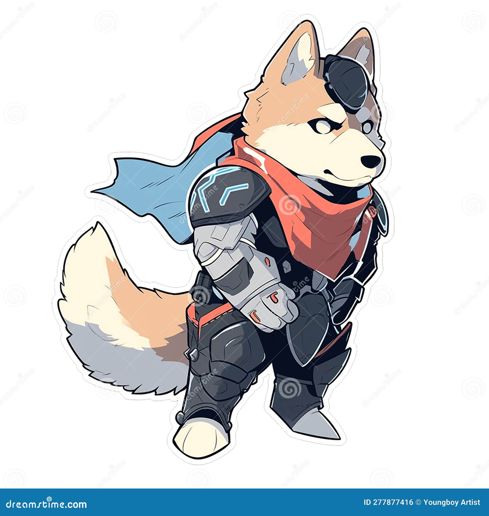 A Superhero Dog with Extraordinary Powers, AI Generated, Sticker Ver.21 ...