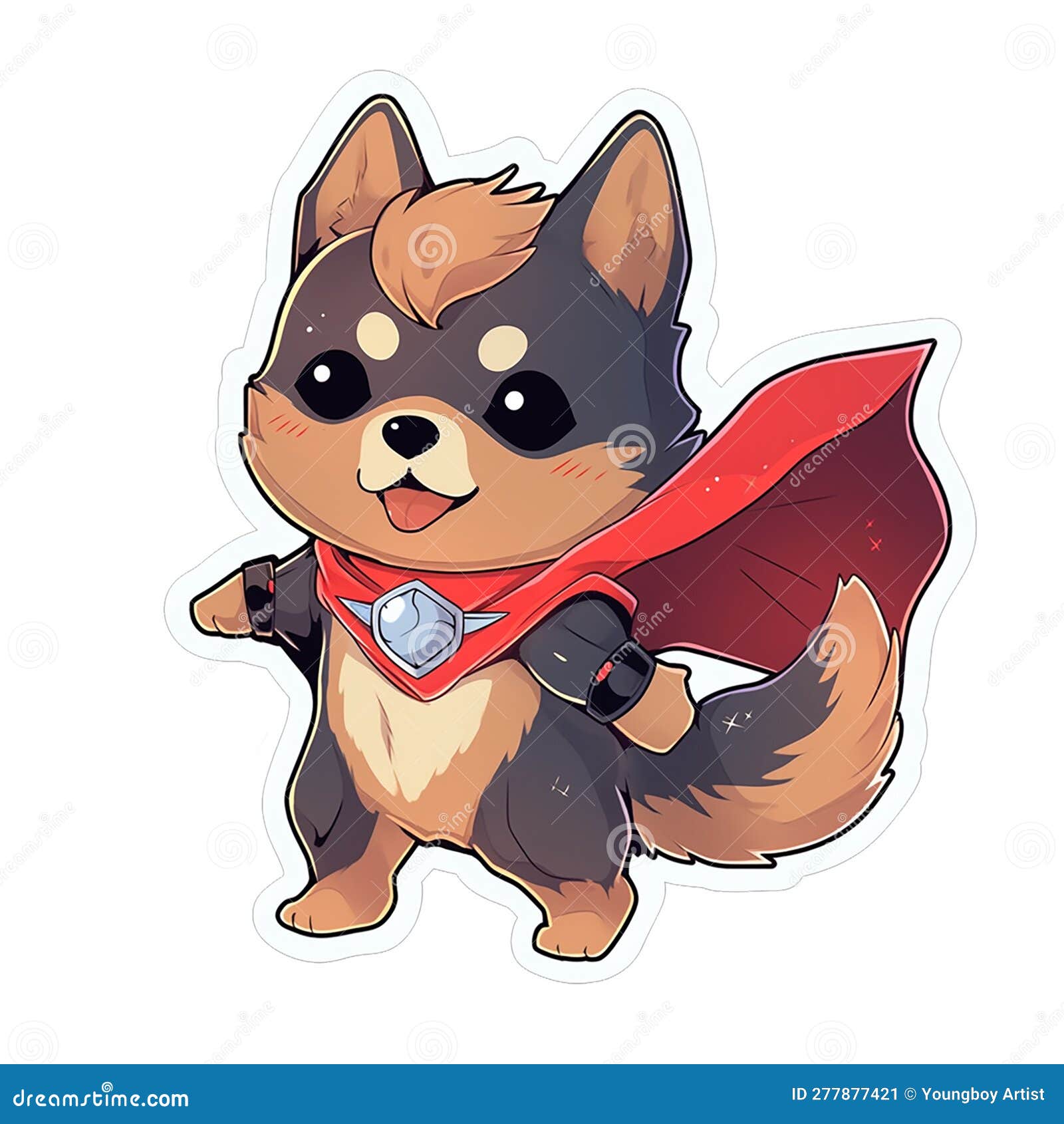 A Superhero Dog With Extraordinary Powers, AI Generated, Sticker Ver.13 ...