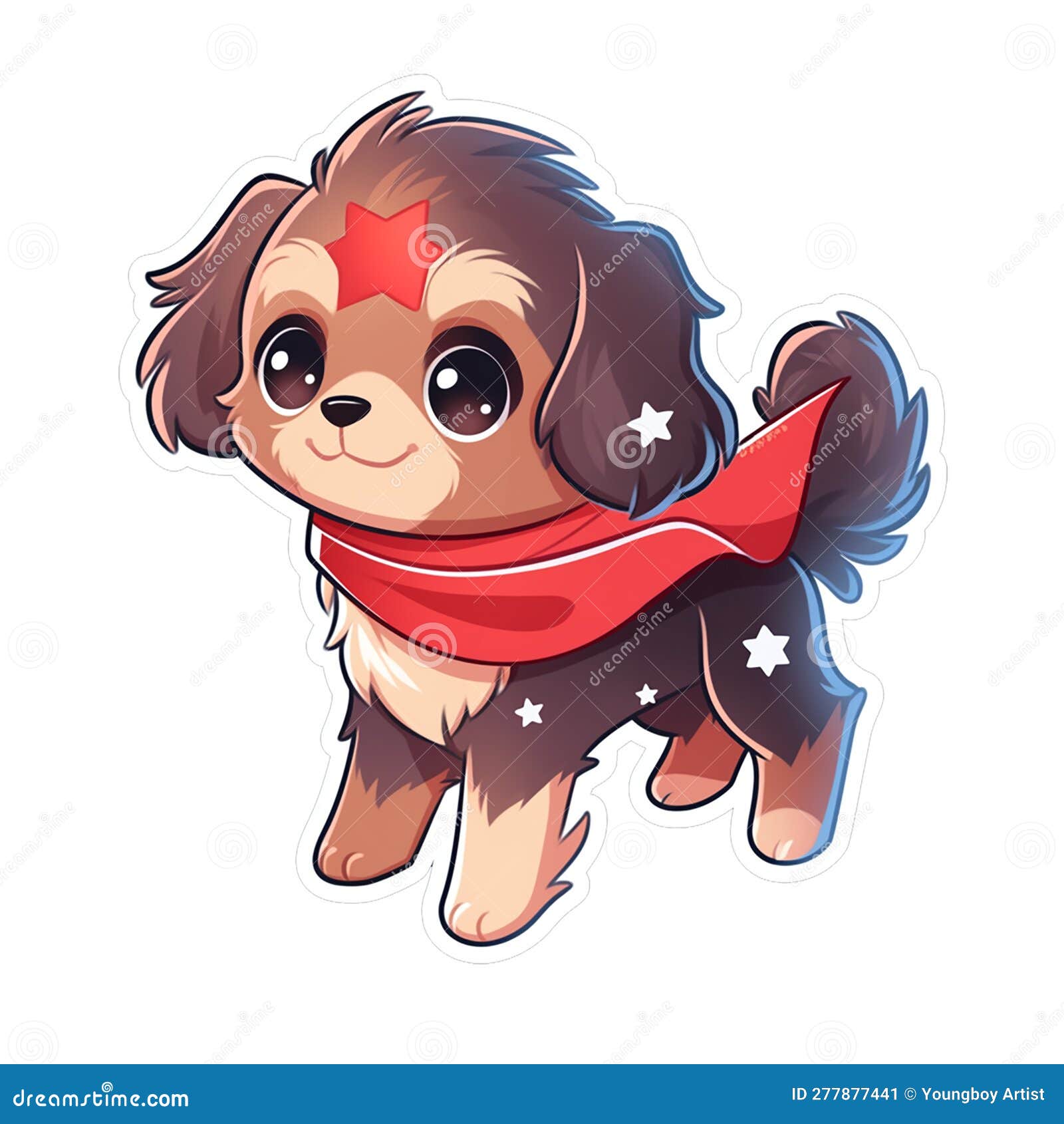 A Superhero Dog With Extraordinary Powers, AI Generated, Sticker Ver.8 ...