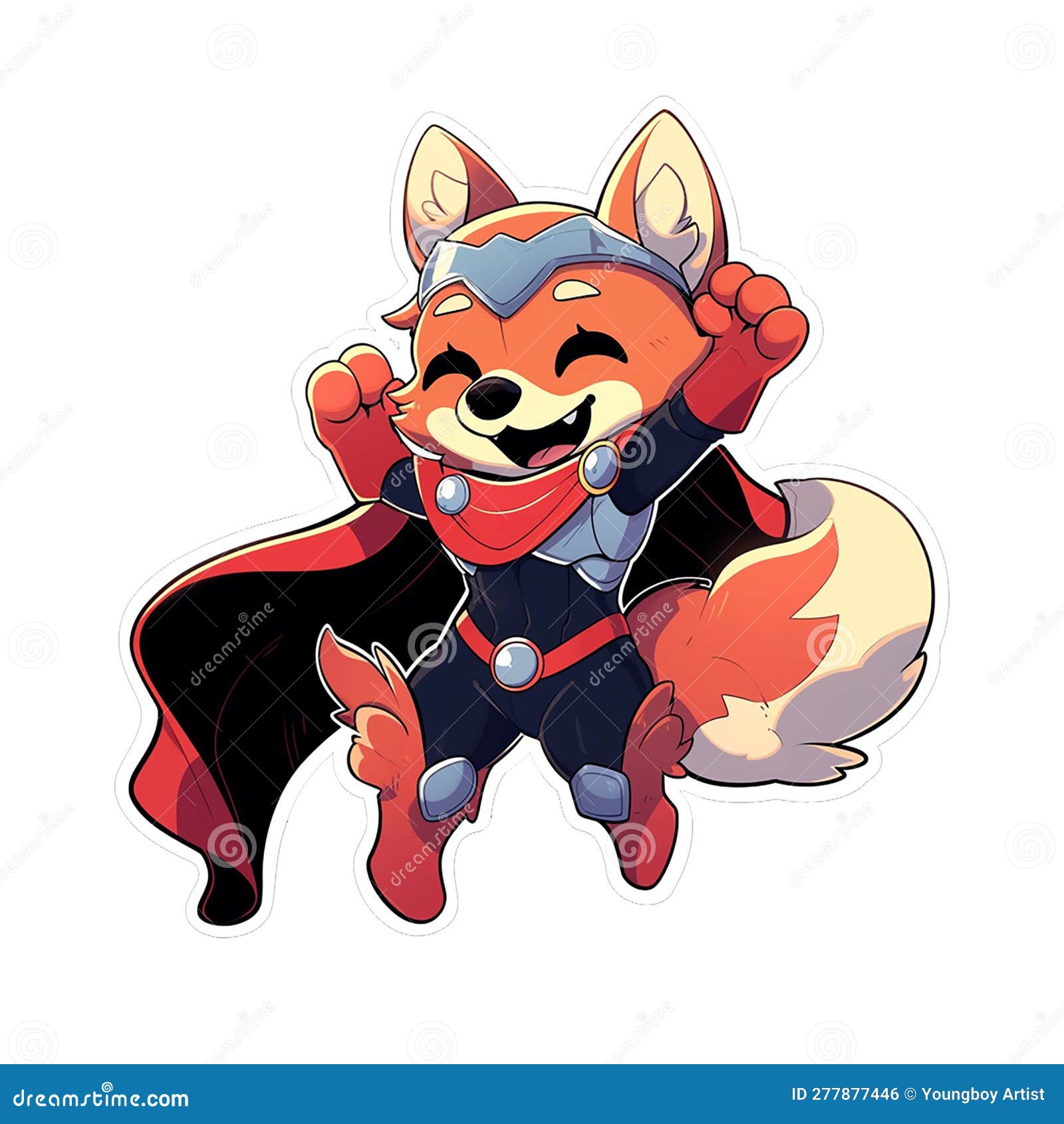 A Superhero Dog with Extraordinary Powers, AI Generated, Sticker Ver.5 ...