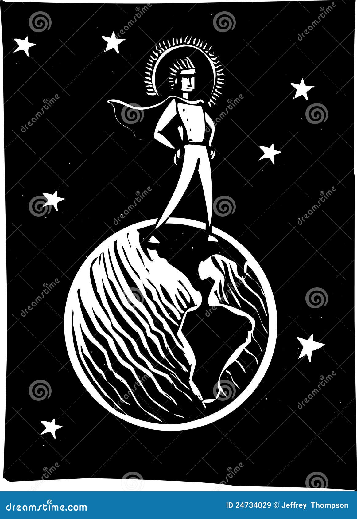 SuperHero Earth stock vector. Illustration of hero, vector - 24734029