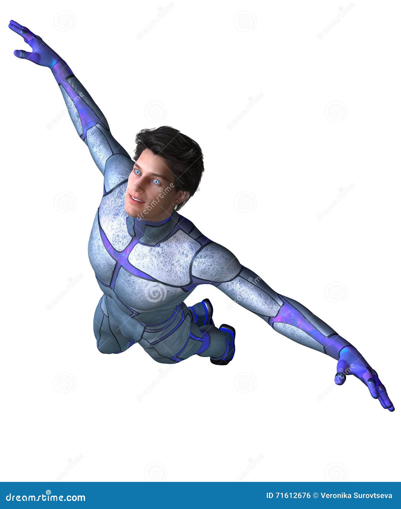 Superhero flying stock illustration. Illustration of helmet - 71612676