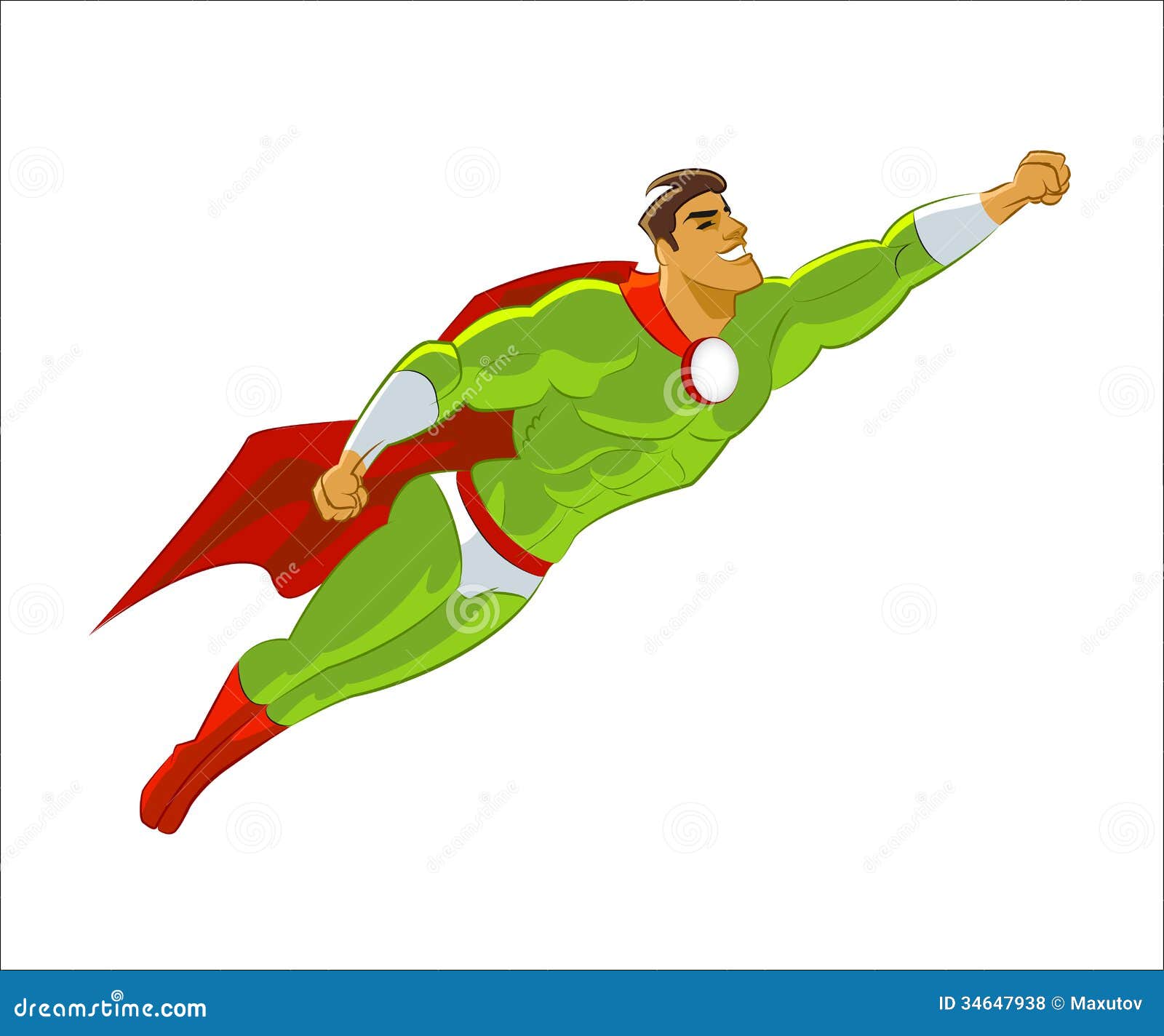 Superhero flying stock vector. Illustration of aspirations - 34647938