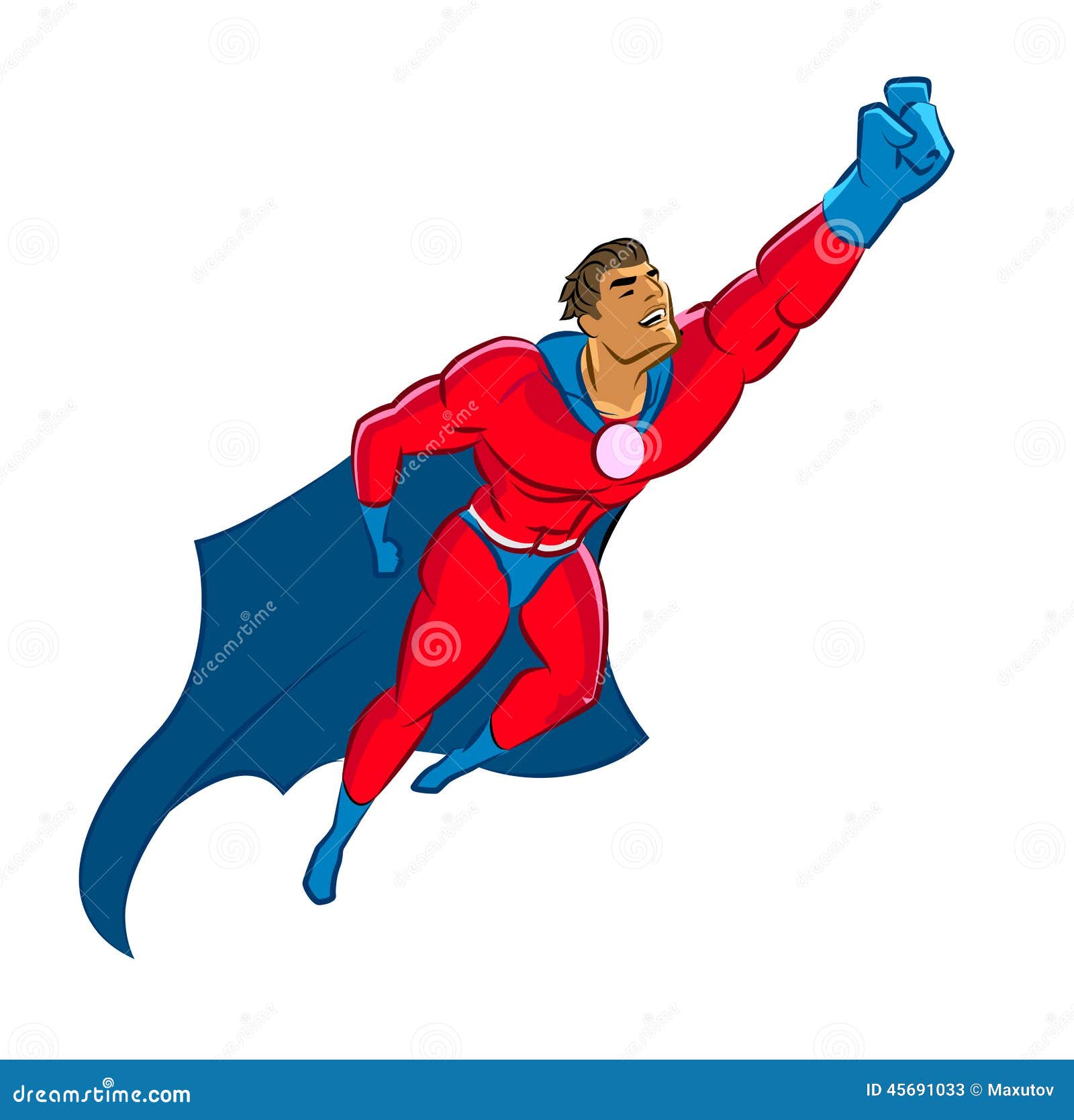 Flying Superhero Vector