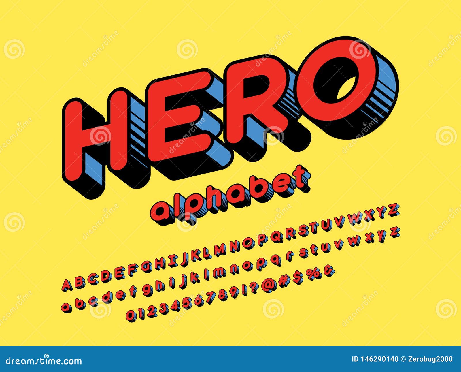 Superhero font stock vector. Illustration of lettering - 146290140