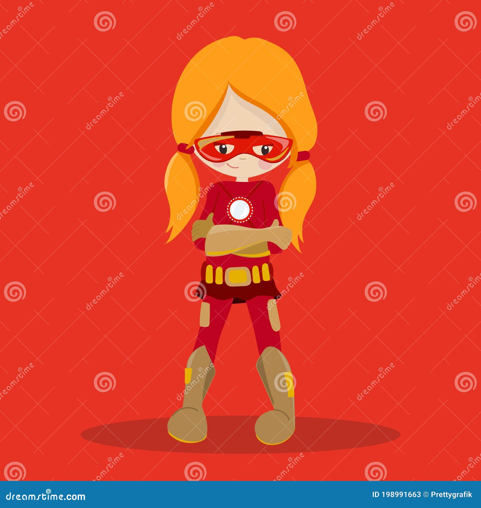 Superhero Boy Iron Sticker Stock Image | CartoonDealer.com #84295819