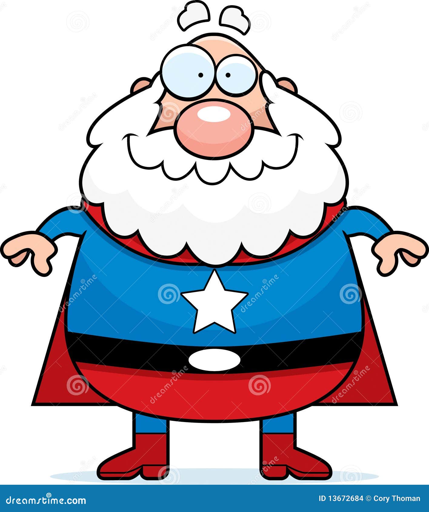 Superhero Grandpa stock vector. Illustration of grandfather - 13672684