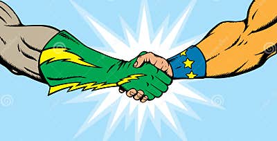 Superhero handshake stock vector. Illustration of handshake - 8061492
