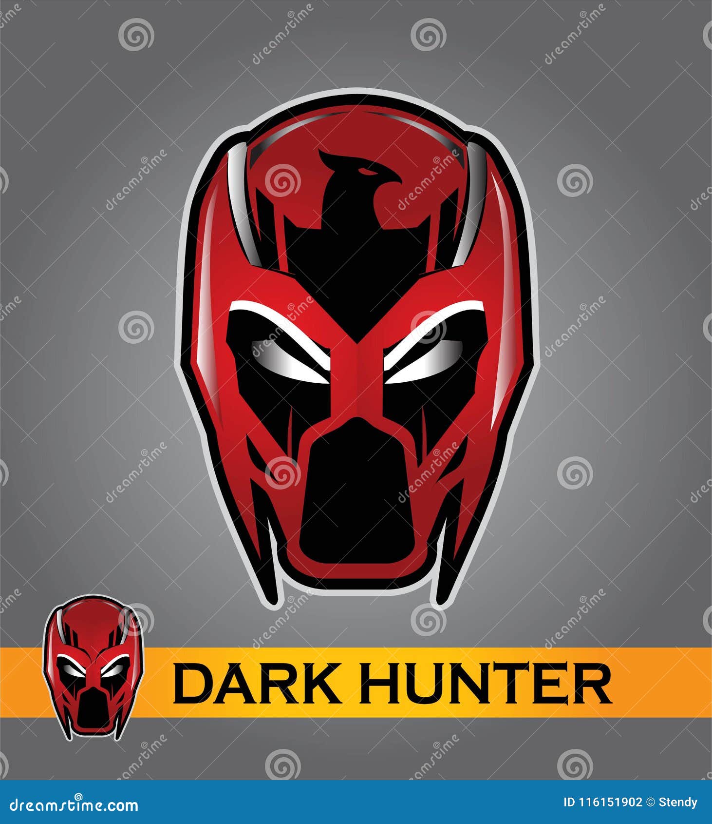 Alien Predator Silhouette Clipart Stock Illustration | CartoonDealer ...