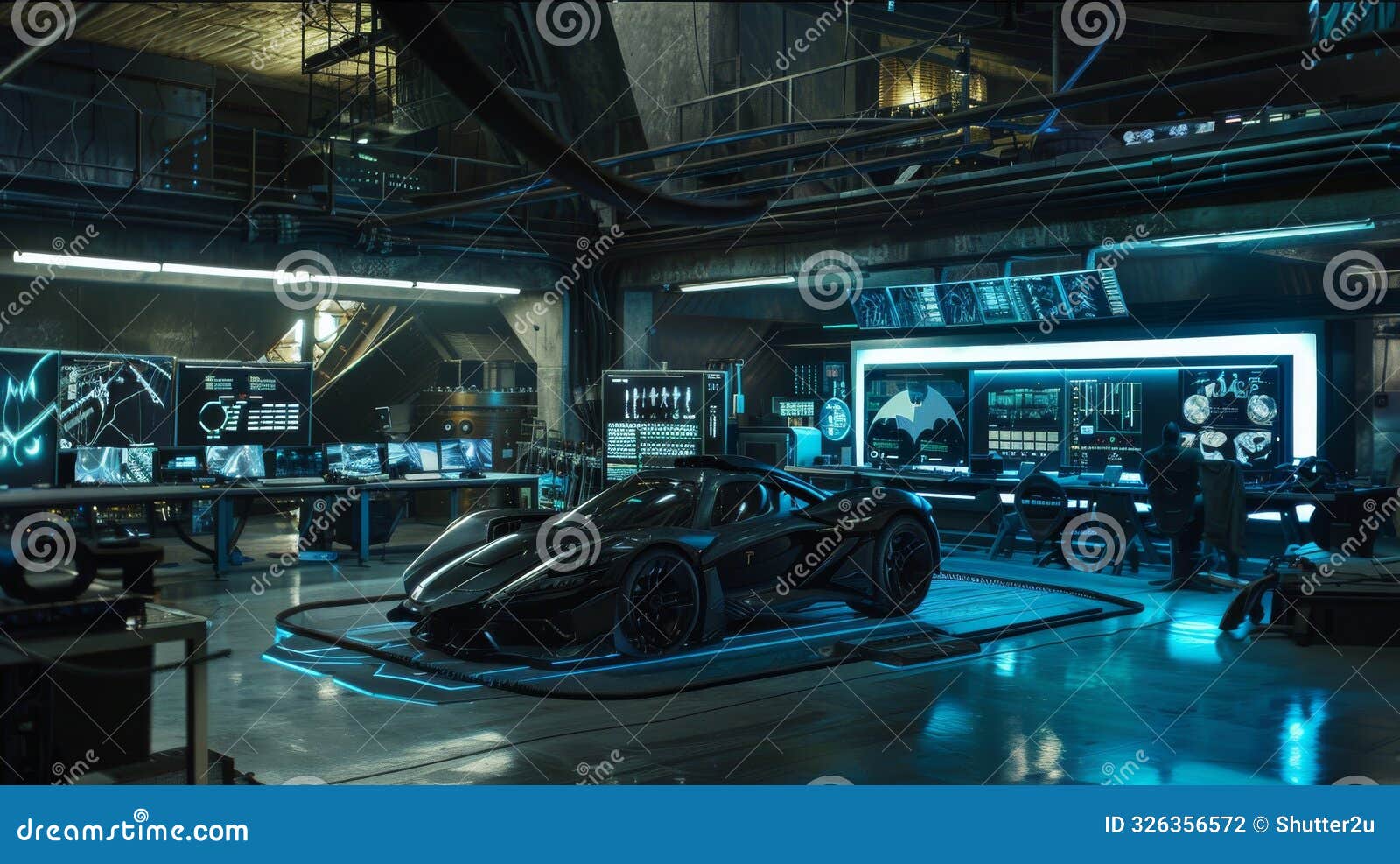 A Superhero Headquarters Hidden in Plain Sight Stock Photo - Image of ...