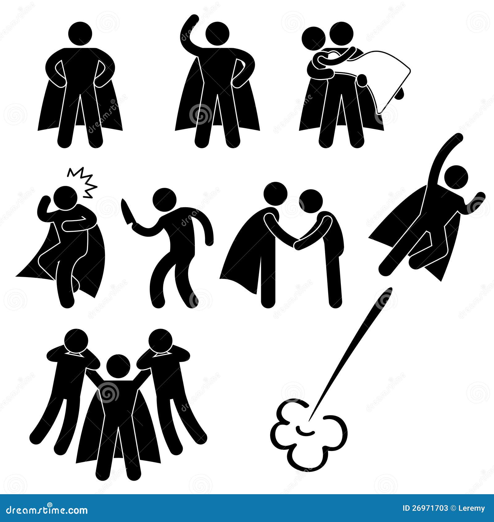 Superhero Hero Rescue Help Protect Stock Vector - Illustration of hero ...