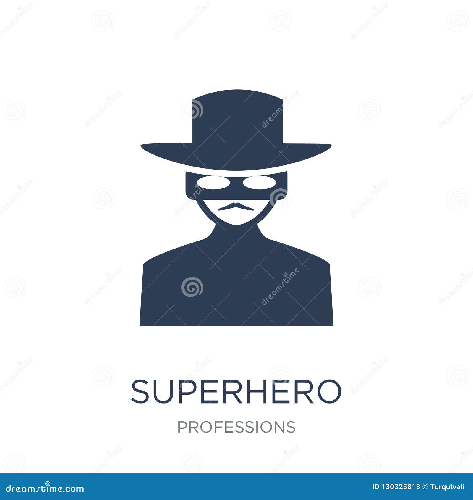 Superhero Icon. Trendy Flat Vector Superhero Icon on White Background ...