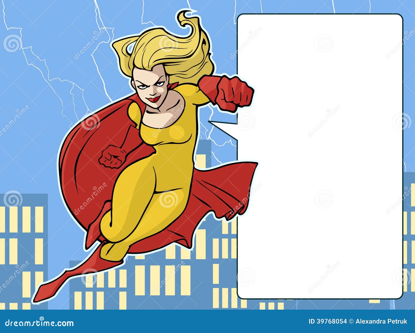 Superhero stock vector. Illustration of action, comic - 39768054