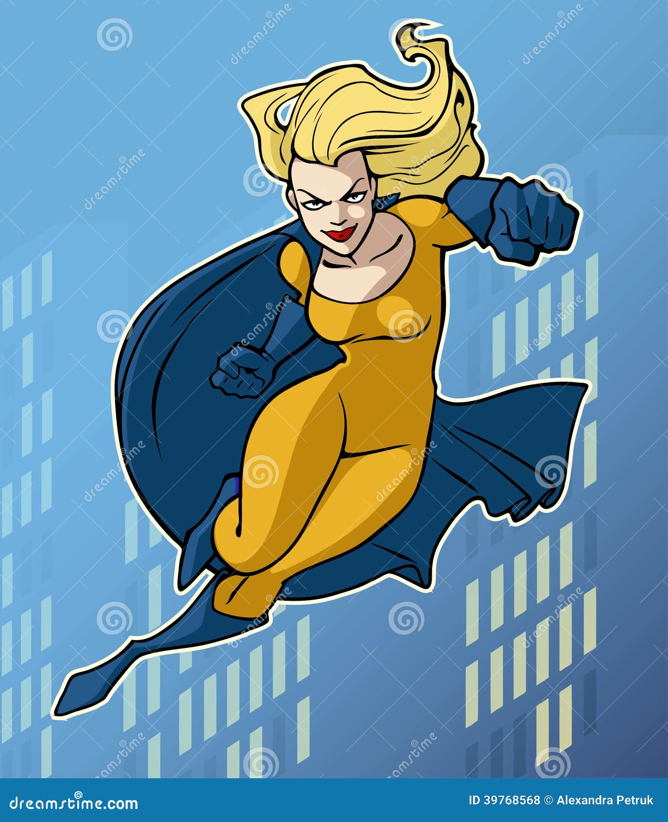 Superhero stock vector. Illustration of strength, feminine - 39768568