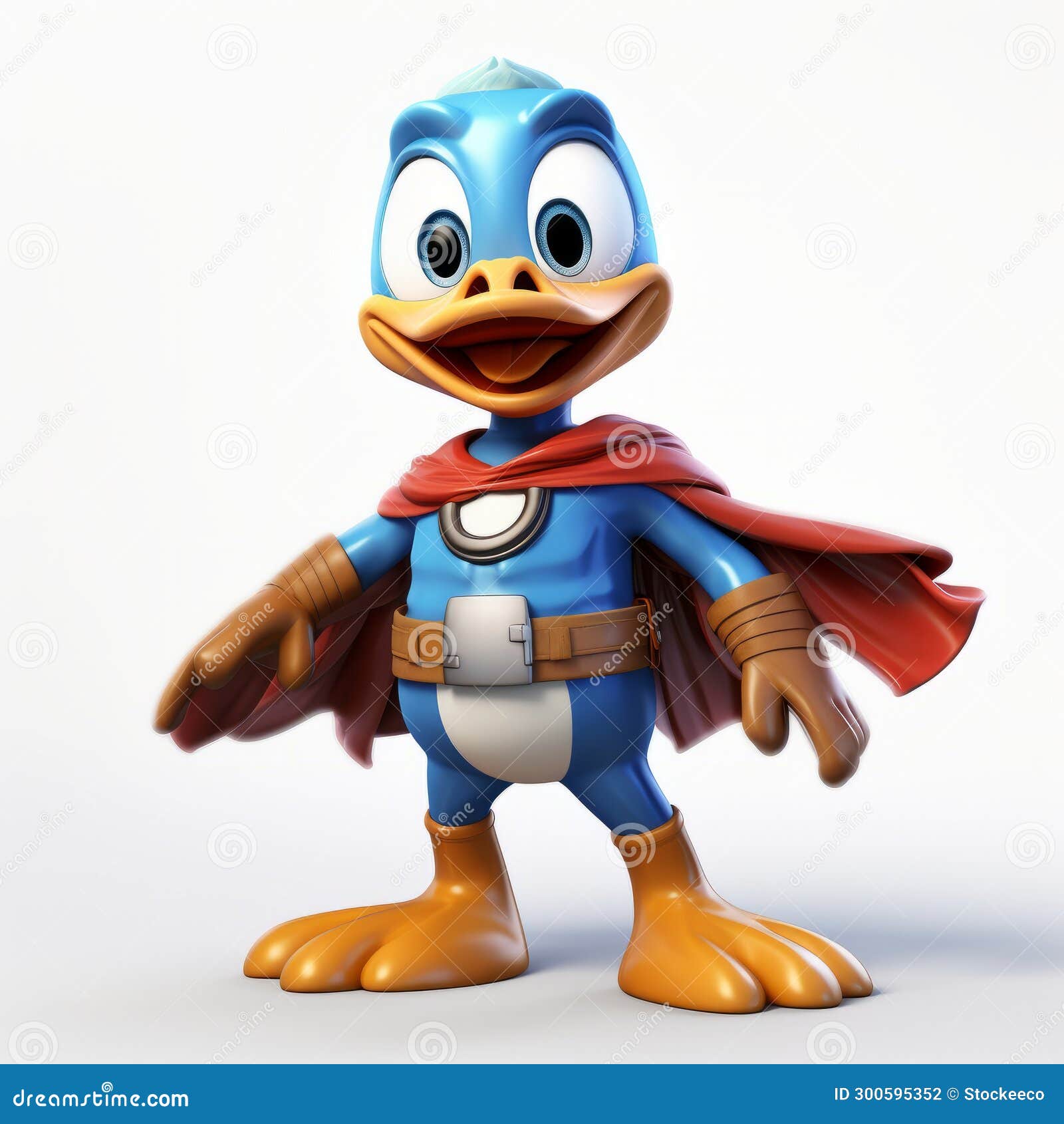 Superhero-inspired 3d Model of Donald Duck with Stunning Details Stock ...