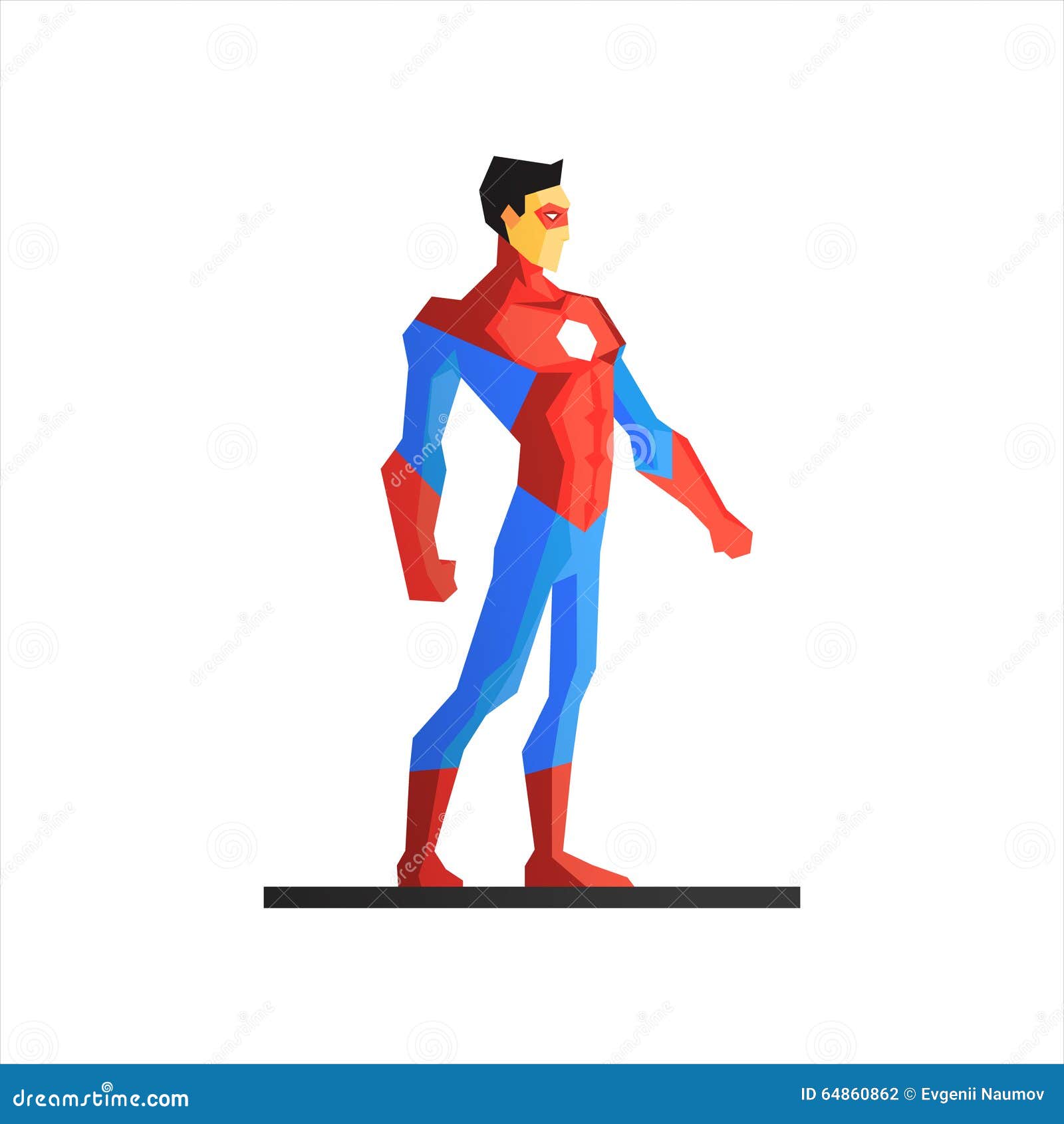Superhero Ironman Vector Illustration Stock Vector - Illustration of ...
