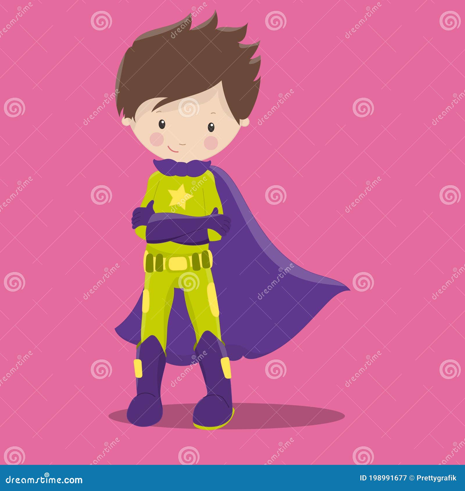 Superhero just standing 07 stock vector. Illustration of standing ...