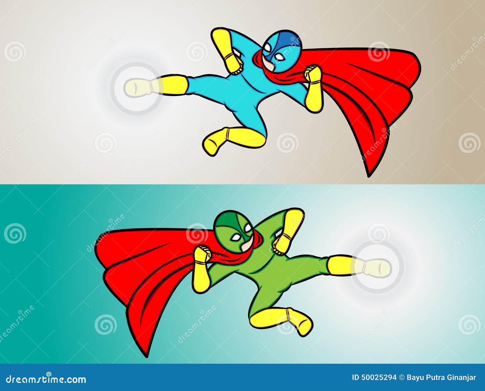 Superhero Kick stock vector. Illustration of justice - 50025294