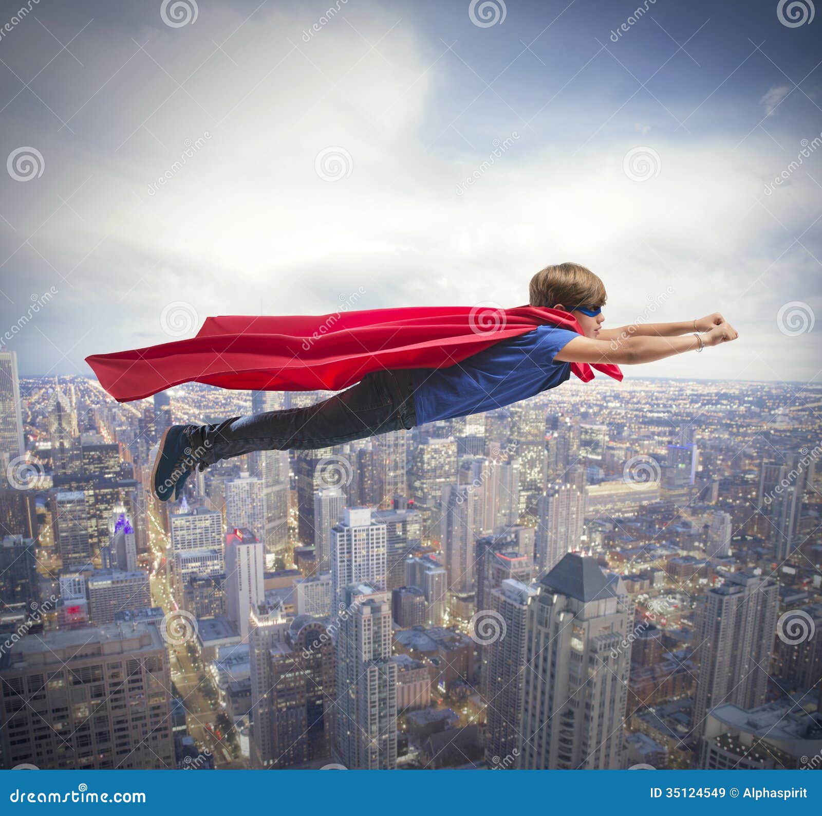 Superhero kid. stock image. Image of caucasian, people - 35124549