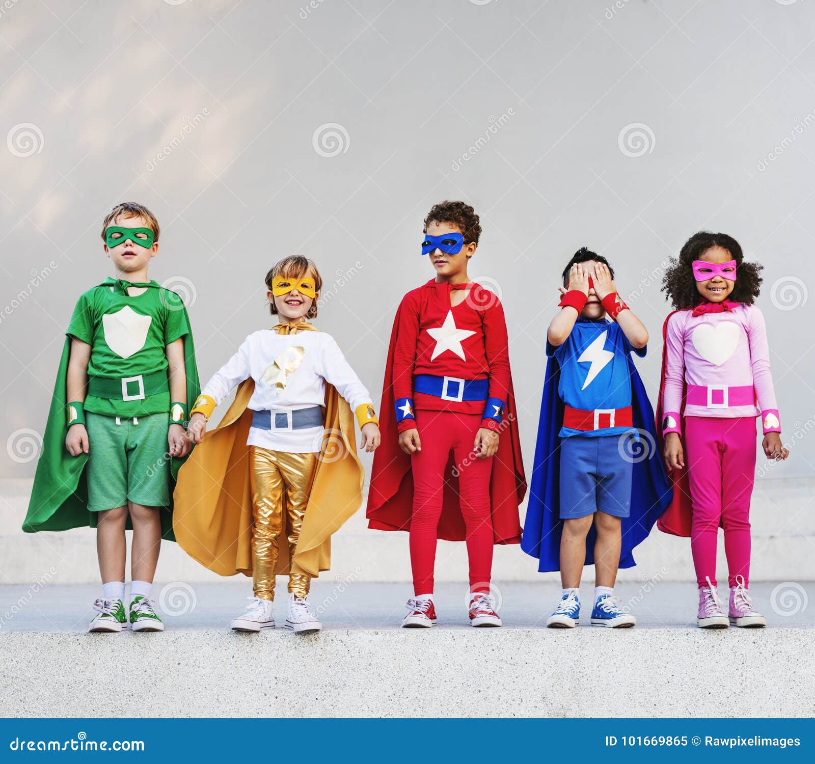 Superhero Kids with Superpowers Concept Stock Image - Image of activity ...
