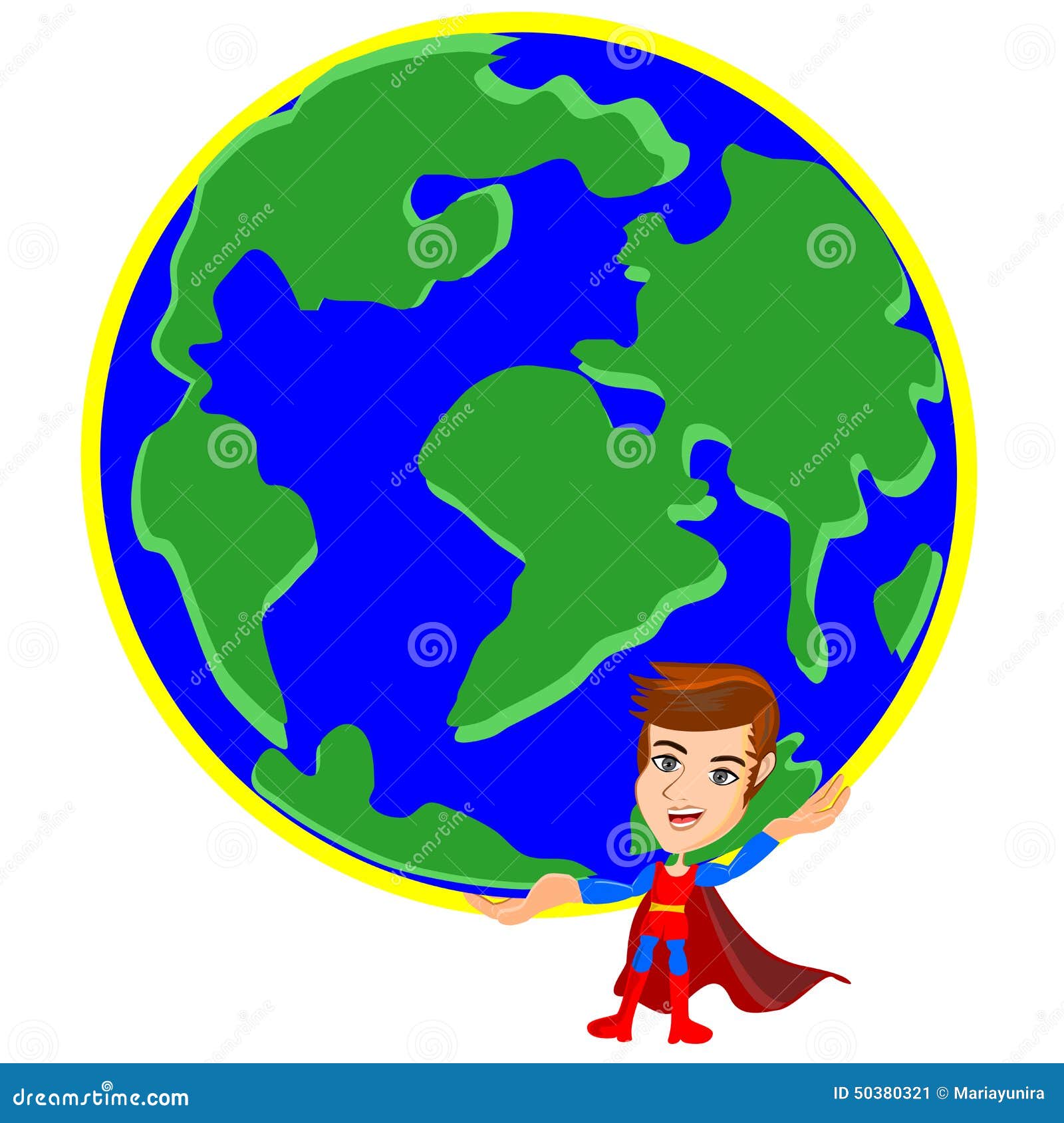 Superhero World Map Stock Image | CartoonDealer.com #4334605